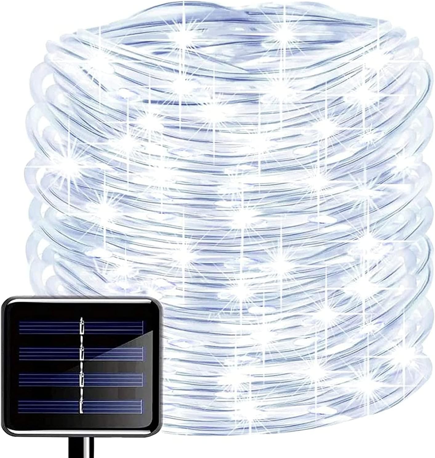Solar Rope Lights Outdoor,KINGCOO 12M/39ft 100LED LED Rope Lighting ...