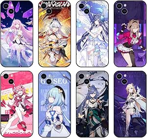 Amazon.com: RegisBox Honkai 3 Phone Case HI3 Valkyries Kiana Kaslana ...