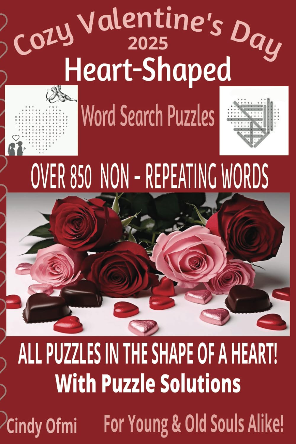 Amazon.com: Cozy Valentine's Day 2025 Heart-Shaped Word Search Puzzles ...