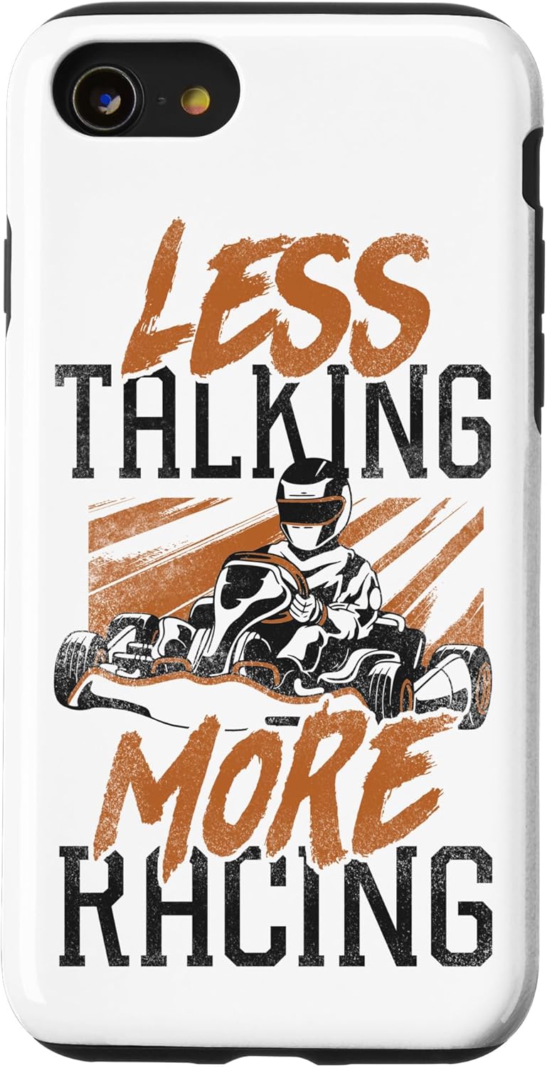 Amazon.com: iPhone SE (2020) / 7 / 8 Go Kart Racing Vintage Less ...