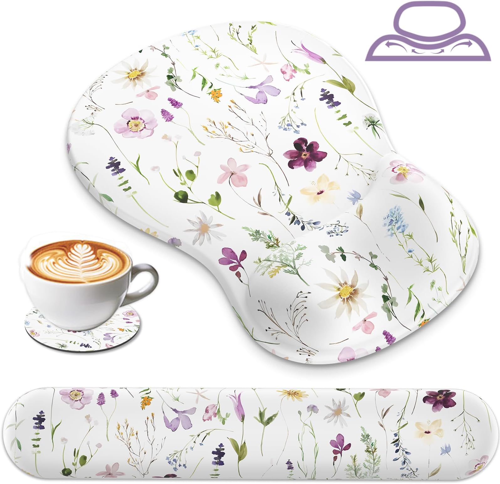 Amazon.com: AKIT Valley Design Ergonomic Mouse Pad with Wrist Rest for ...