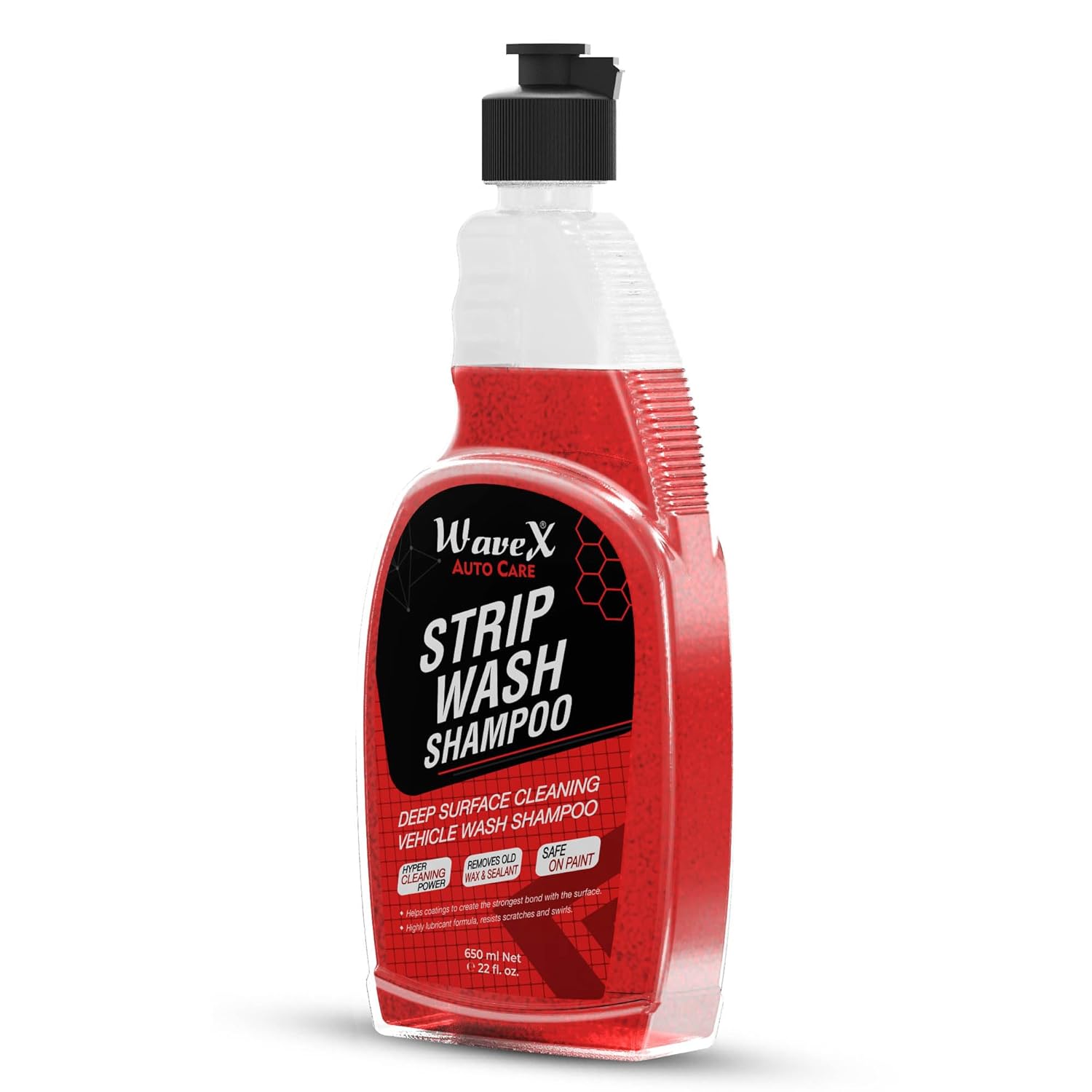 WaveX Strip Wash Car Shampoo 650 ml | Remove wax, sealants, & any ...