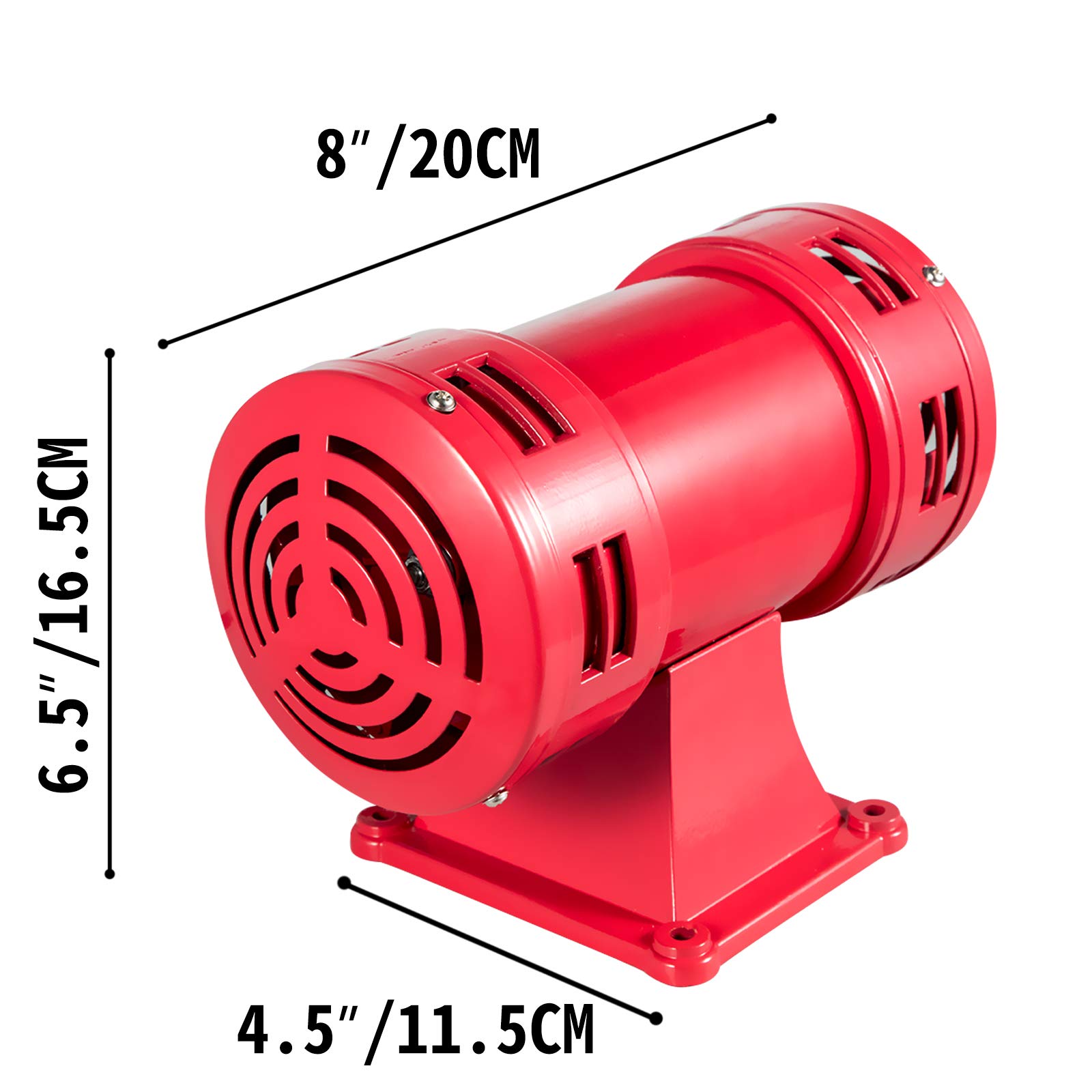 Buy VEVOR Air Siren Air Raid Horn 140db Loud Industrial Siren Motor ...