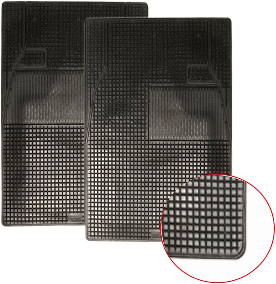 Amazon.com: Rubber WAFFLE MAT 2 PC BK.28X20" : Automotive