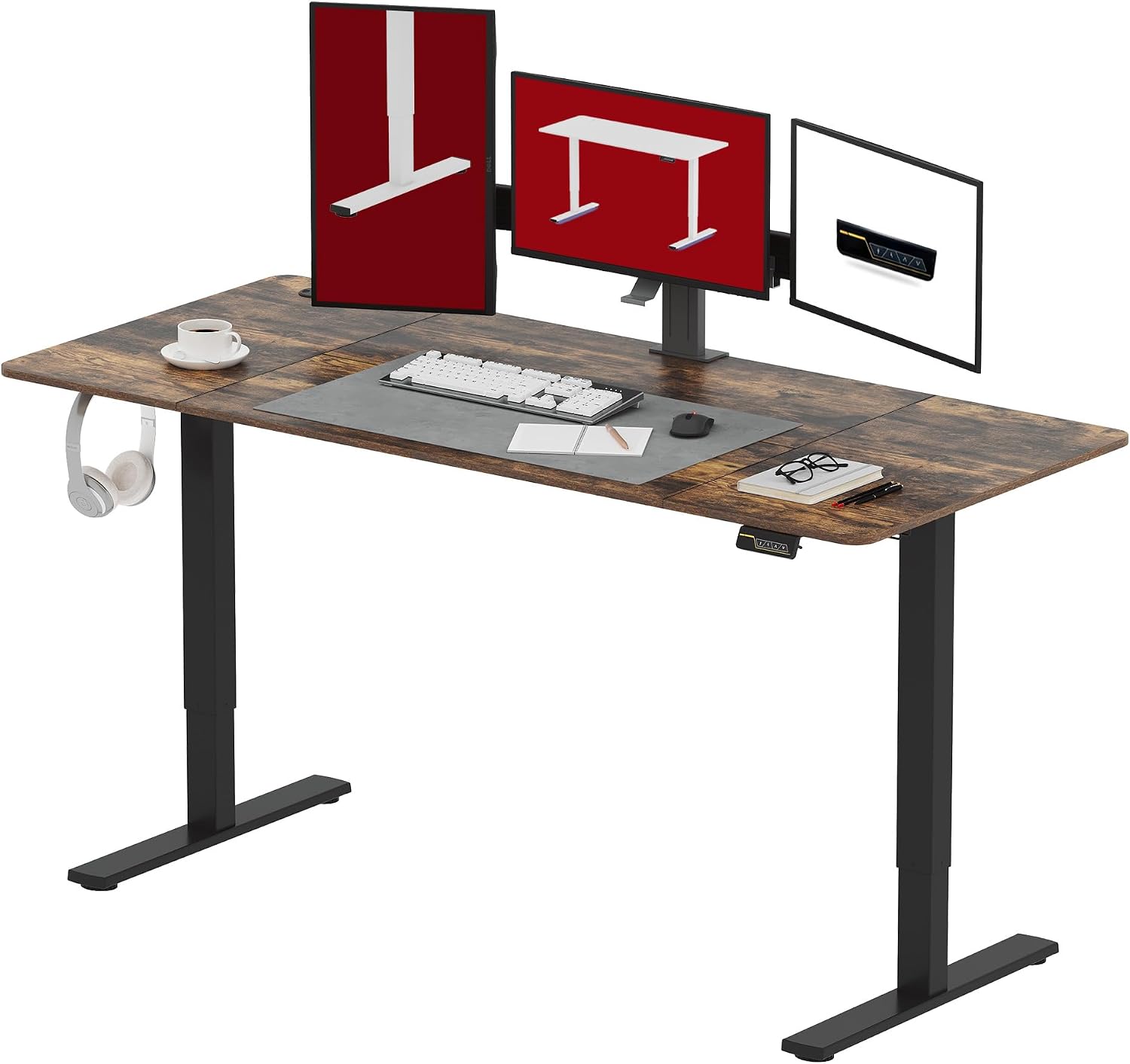 SANODESK 180 * 80 Electric Standing Desk Height Adjustable Standing ...