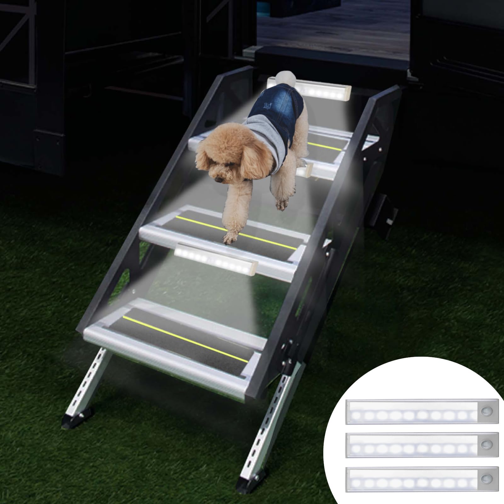 Amazon.com: Motion Activated RV Step Lights, USB Rechargeable 26 LED ...