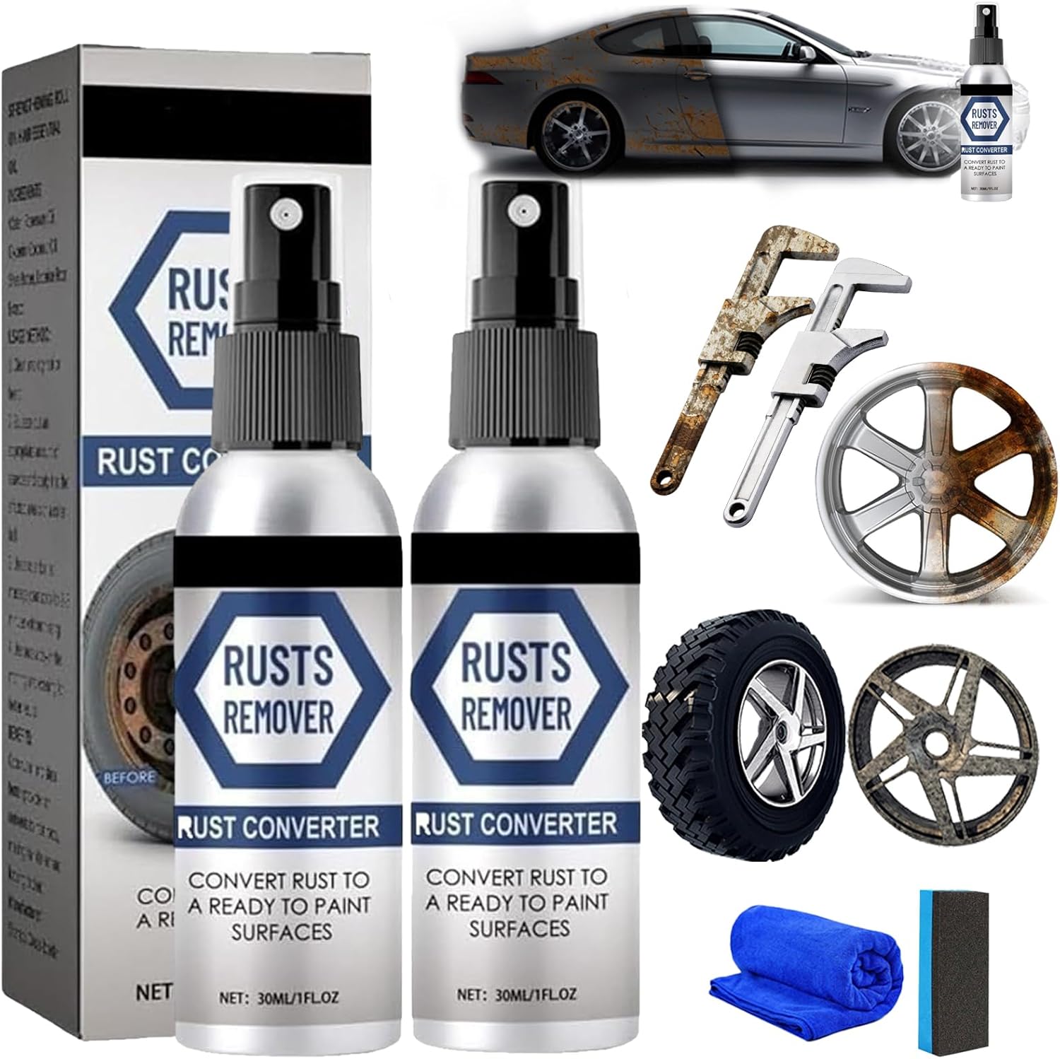 Yanolam Ironfree Rust Converter Spray - Multifunctional Rust Reformer ...