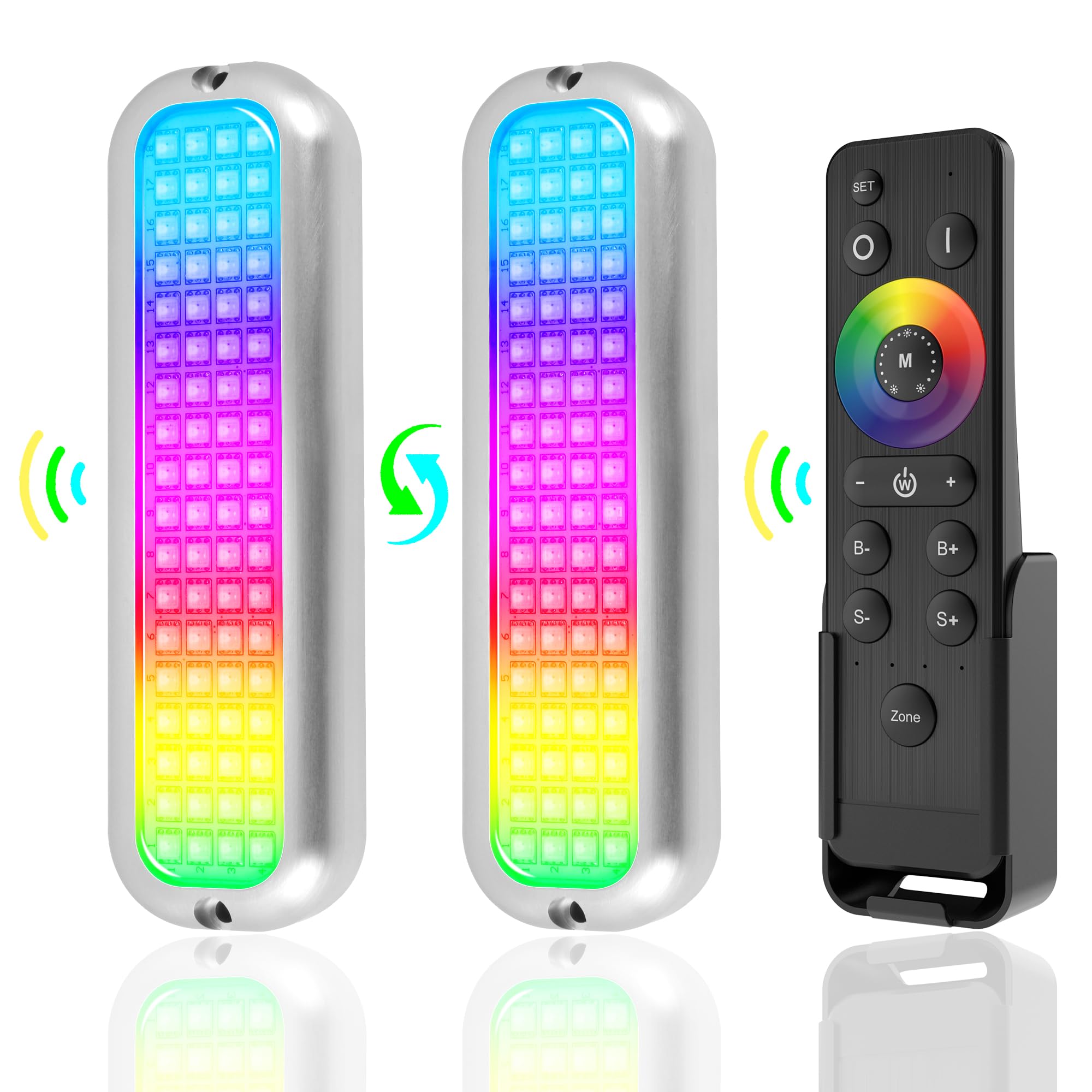 Snapklik.com : GT3 Boat RGB LED Light Underwater Marine Color Light Kit ...