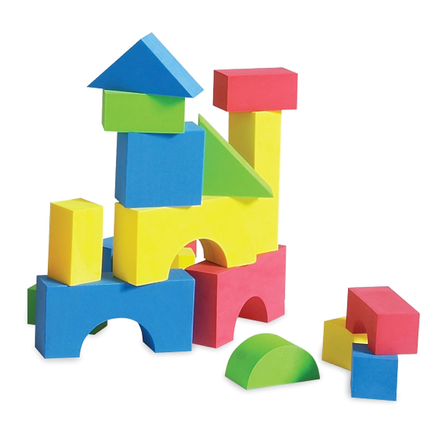Amazon.com : Edushape Soft Baby Blocks, 30 Pieces - Vibrant Multi ...
