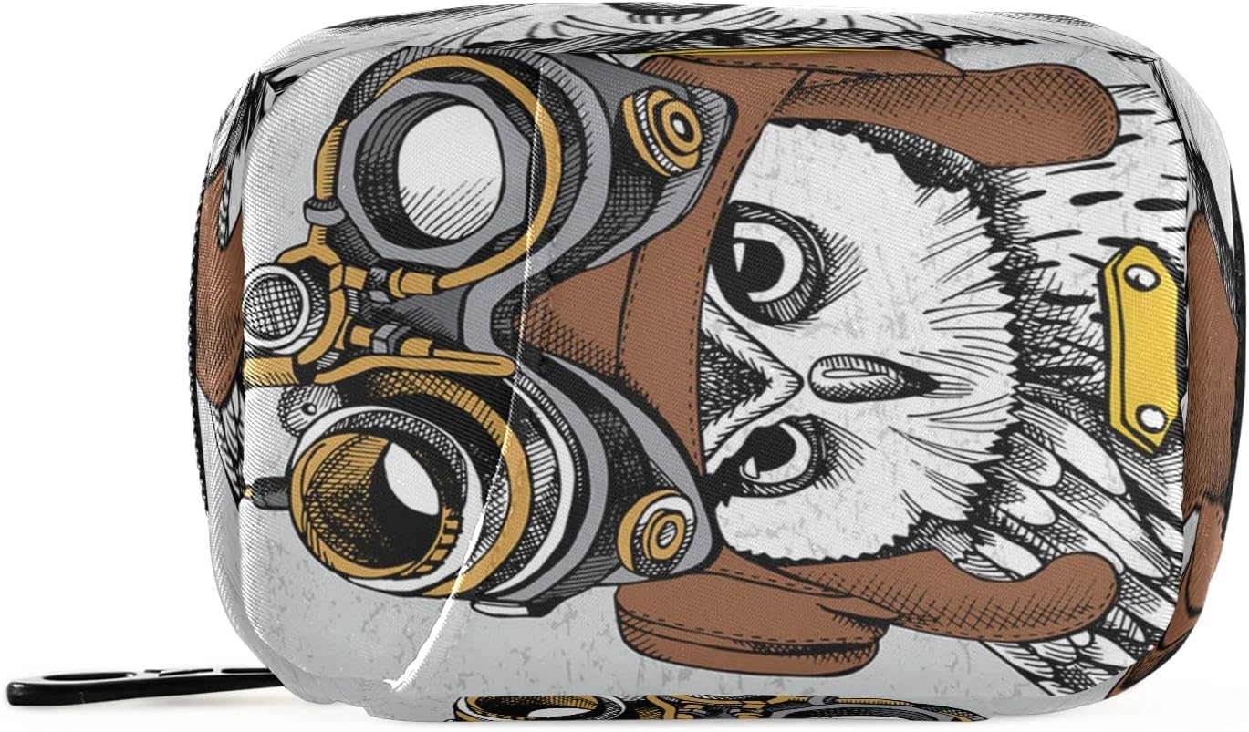 Amazon.com: Owl Pill Box 7 Day Pill Case Travel Pill Organizer Bag with ...