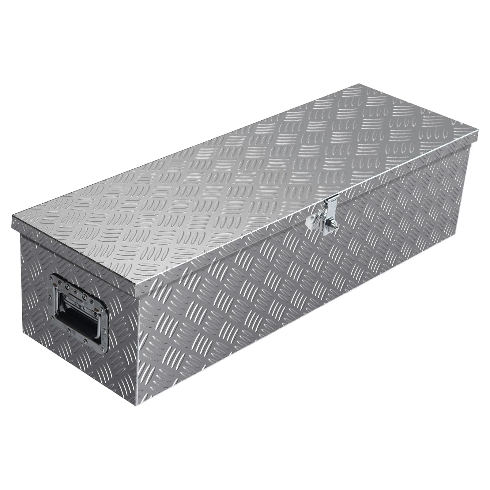 LABLT 39 Inch Trailer Tongue Tool Box Chest Box Diamond Tread Aluminum ...