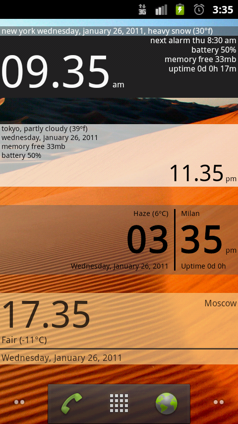 Advanced Clock Widget:Amazon.co.uk:Appstore for Android