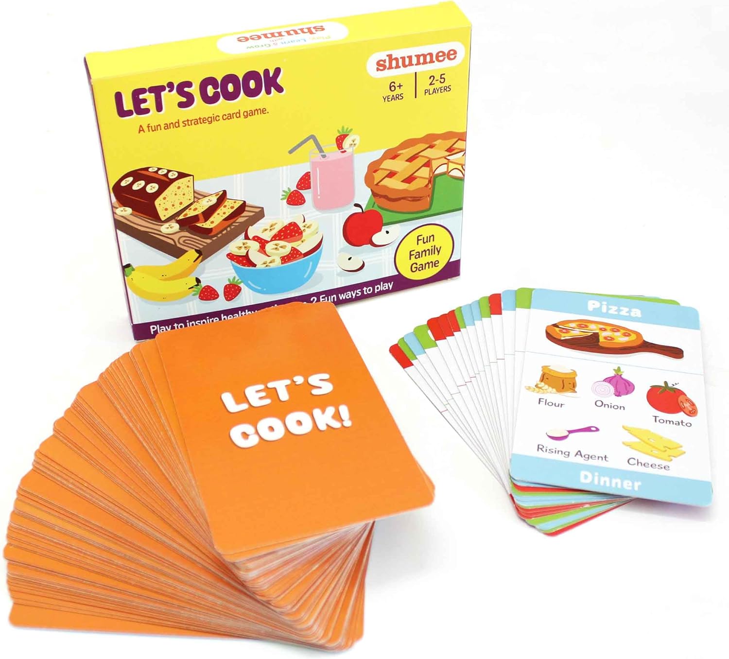 Amazon.com: Shumee Let's Cook Card Game - Fun Strategy and Memory Food ...
