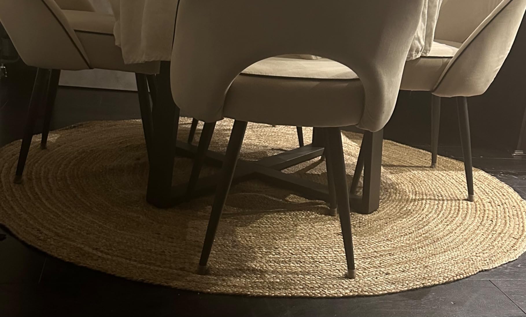 Large 180cmx180cm Round Circular Jute Circle rug Braided Rustic style ...