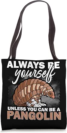 Amazon.com: Pangolin Lover Mammal Pangolins Threatened Species Tote Bag ...