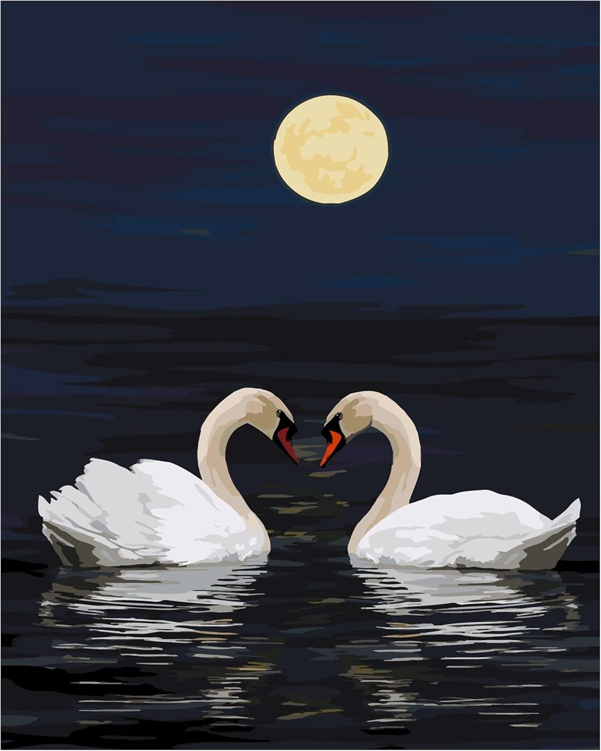 Pintura para el día de San Valentín por número para adultos amantes de ...