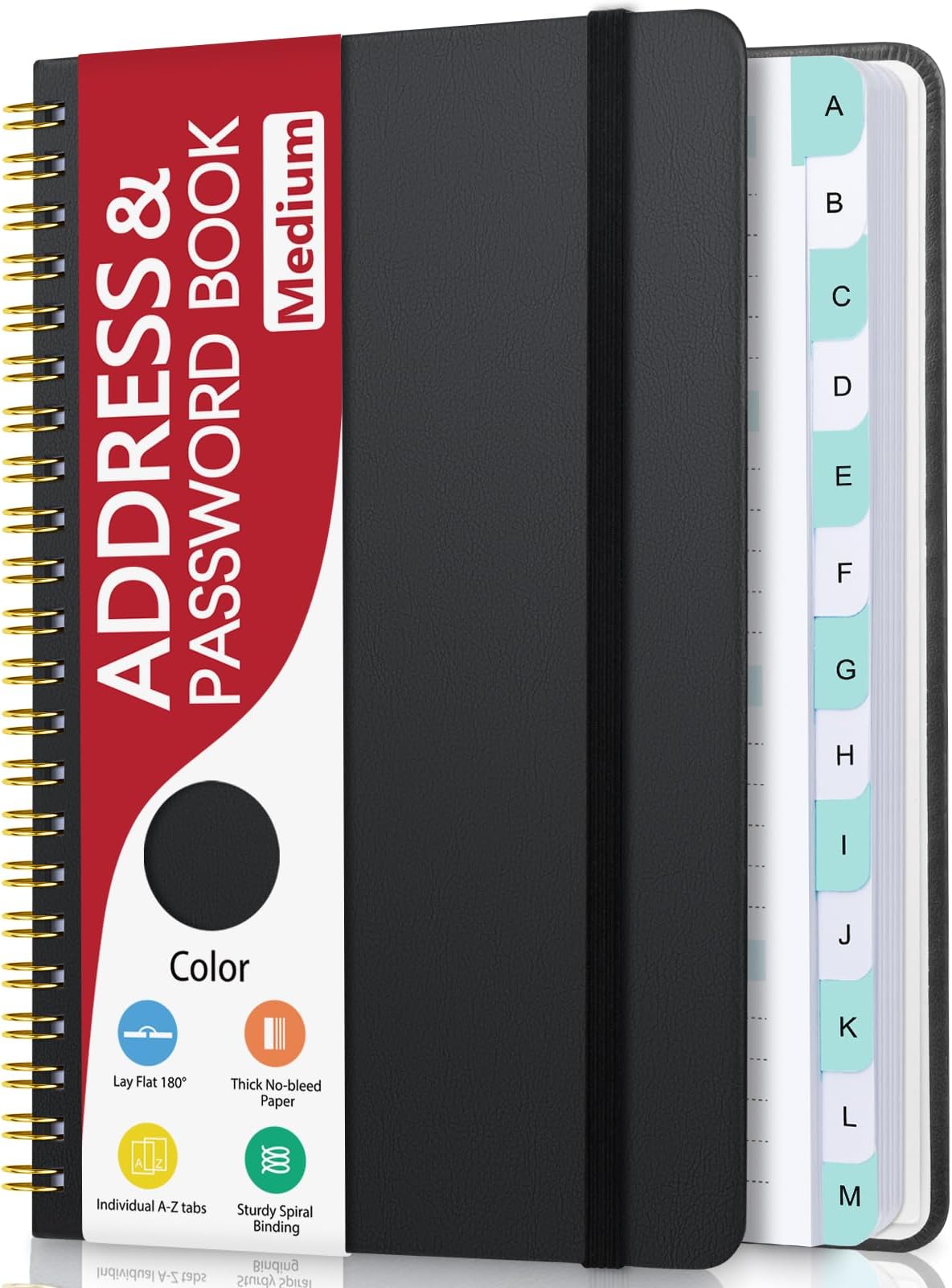 Amazon.com : Address Book with Alphabetical Tabs, Hardcover Phone Book ...