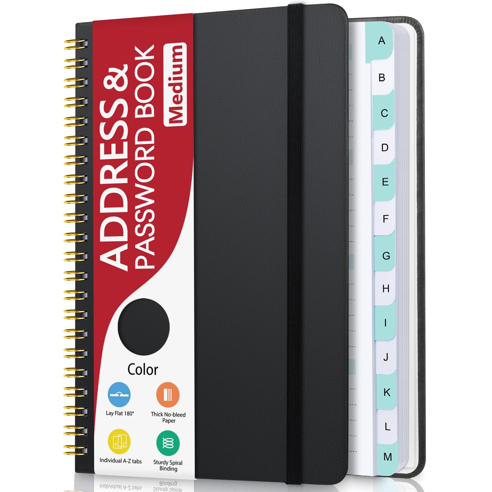 Amazon.com : Address Book with Alphabetical Tabs, Hardcover Phone Book ...
