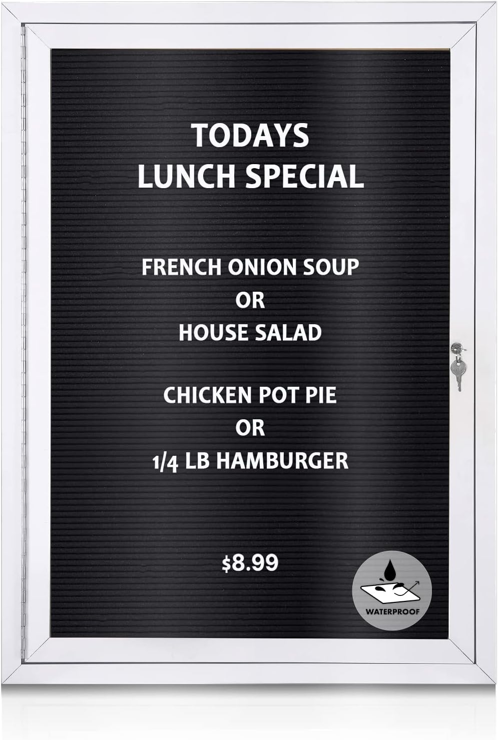 Amazon.com : EVERSUPPLY Enclosed Changeable Letter Boards Outdoor ...