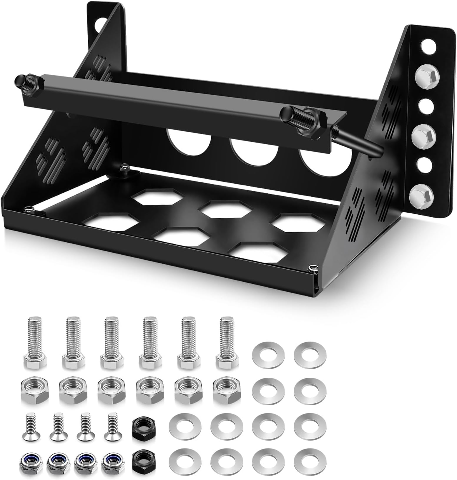 Amazon.com: Universal Battery Tray Battery Mounting Box Battery ...