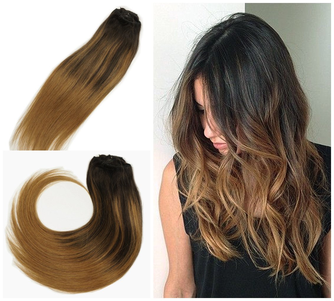 Amazon.com : Stella Reina Natural Ombre Color #2/6 Dark Brown and ...