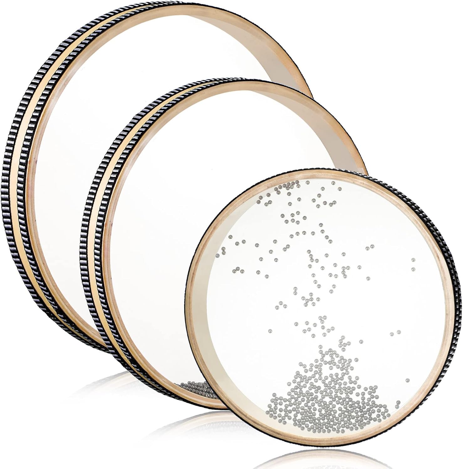 Amazon.com: Sea Drum, 3 Pieces Wave Bead Sea Sound Drum with Hardwood ...