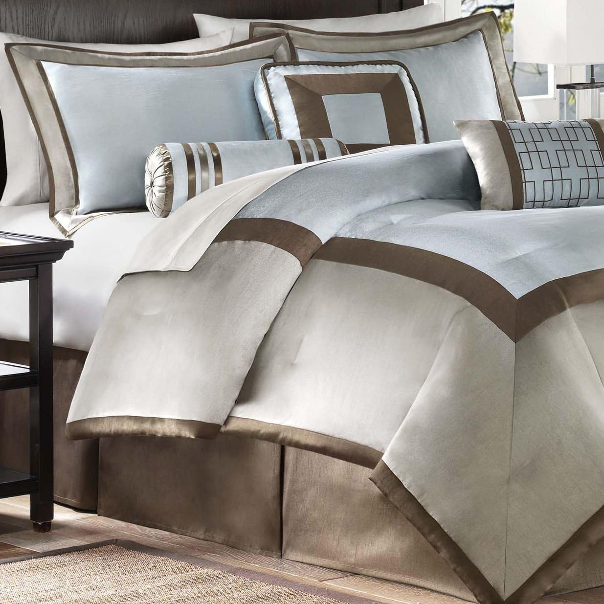 Amazon.com: Madison Park Cozy Comforter Set-Deluxe Hotel Collection ...