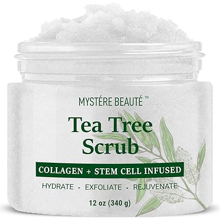 Amazon.com : 100% Natural Tea Tree Oil Body & Foot Scrub with Dead Sea ...