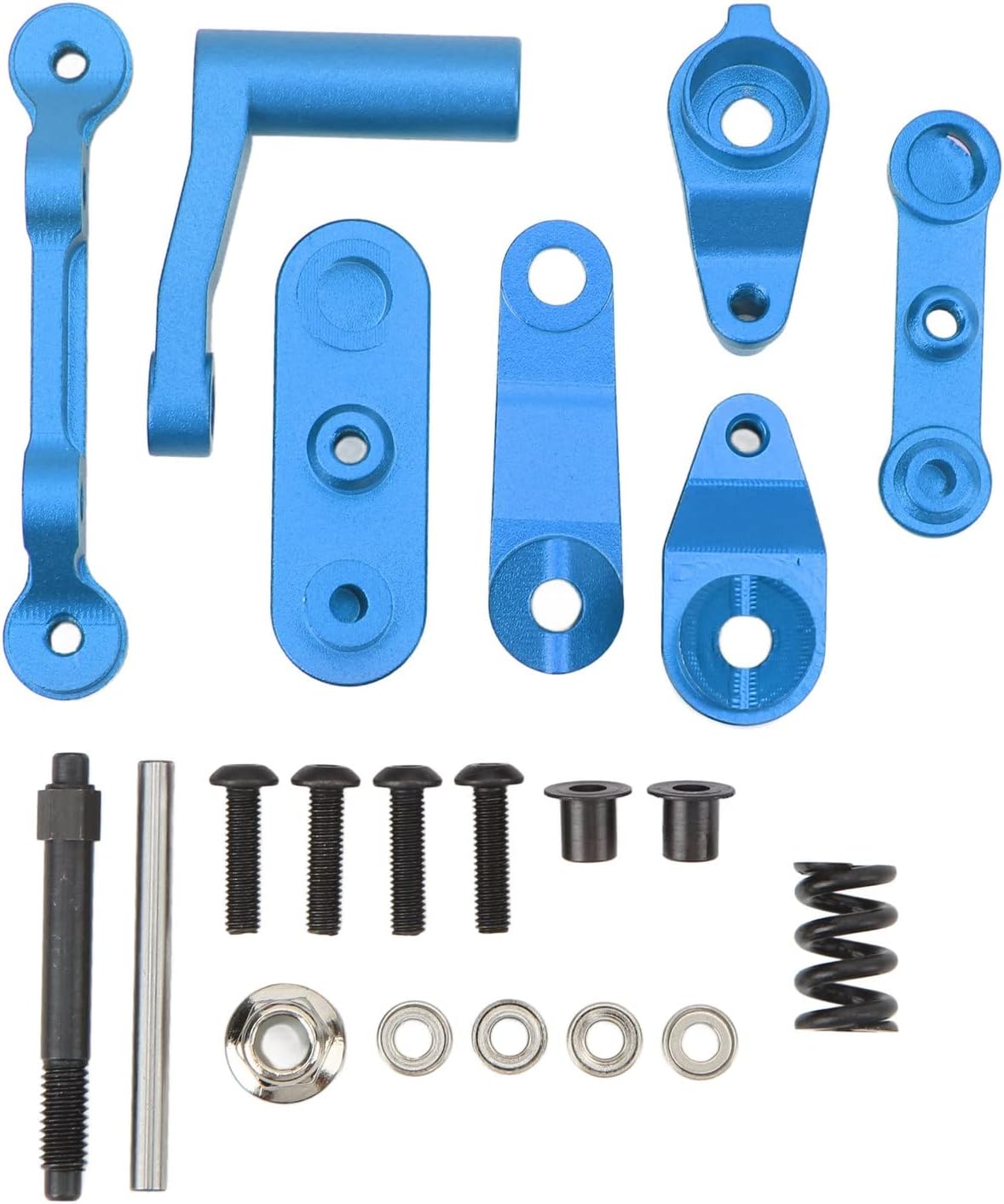 Amazon.com: Keenso RC Car Steering Assembly Aluminum Alloy Upgrade Part ...