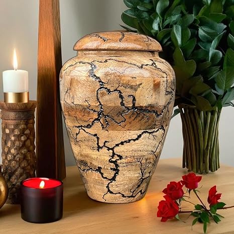 Amazon.com: Prime Art Wooden Urns for Human Ashes Adult Cremation Urns ...