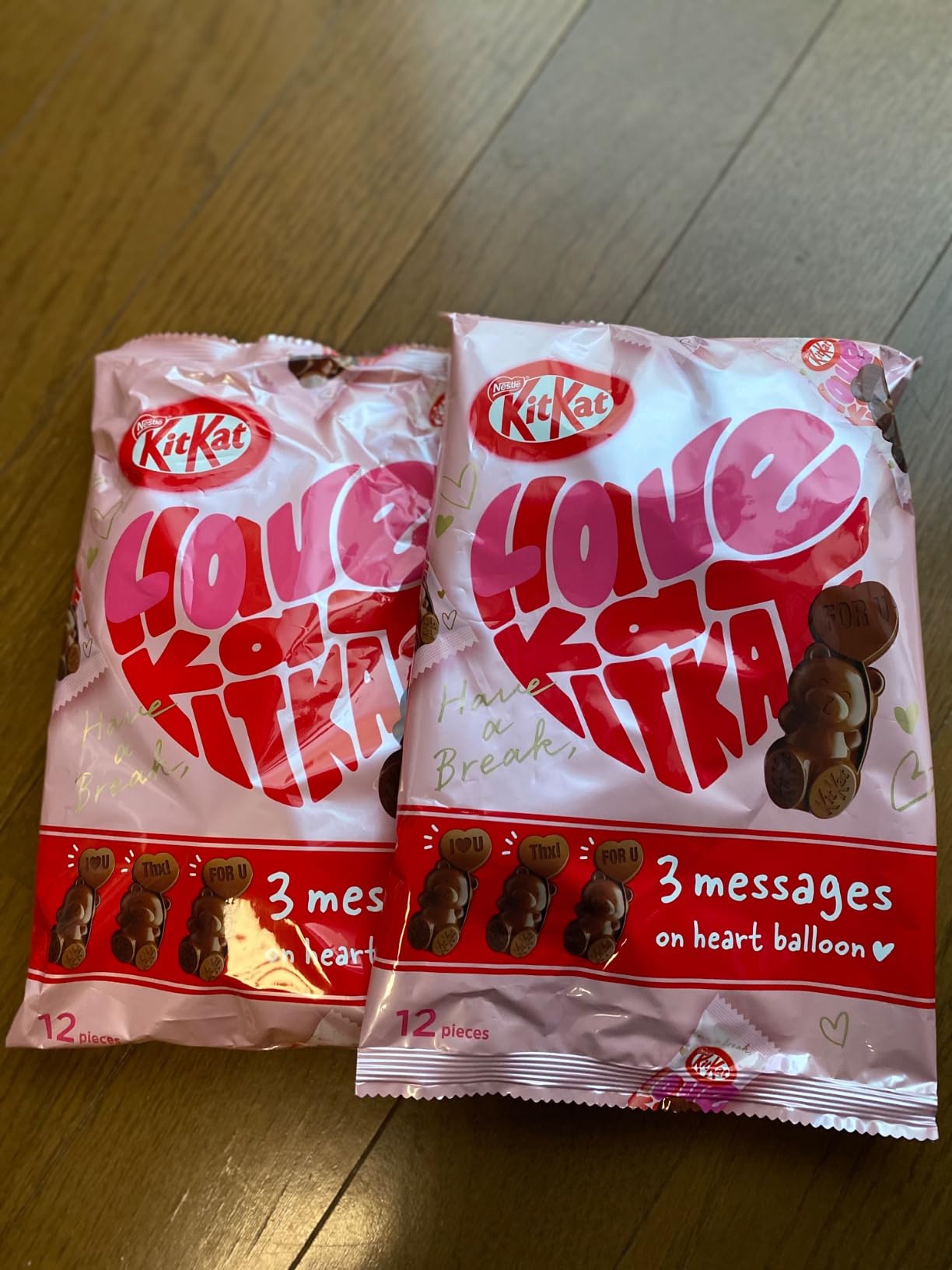 Amazon.co.jp: Nestle Japan Kit Kat Heart Full Bear Share Bags, 12 ...