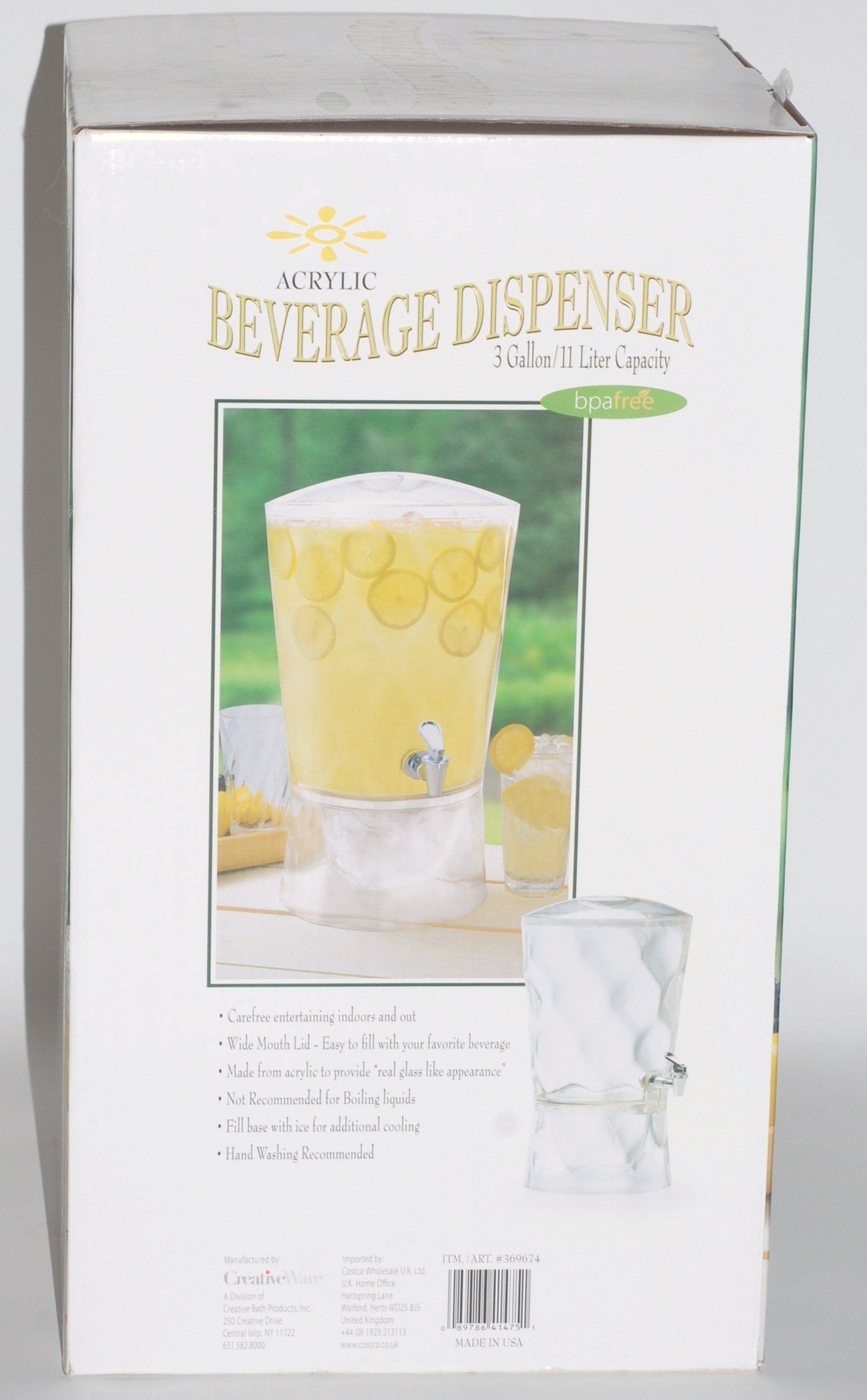 Costco Glass Beverage Dispenser