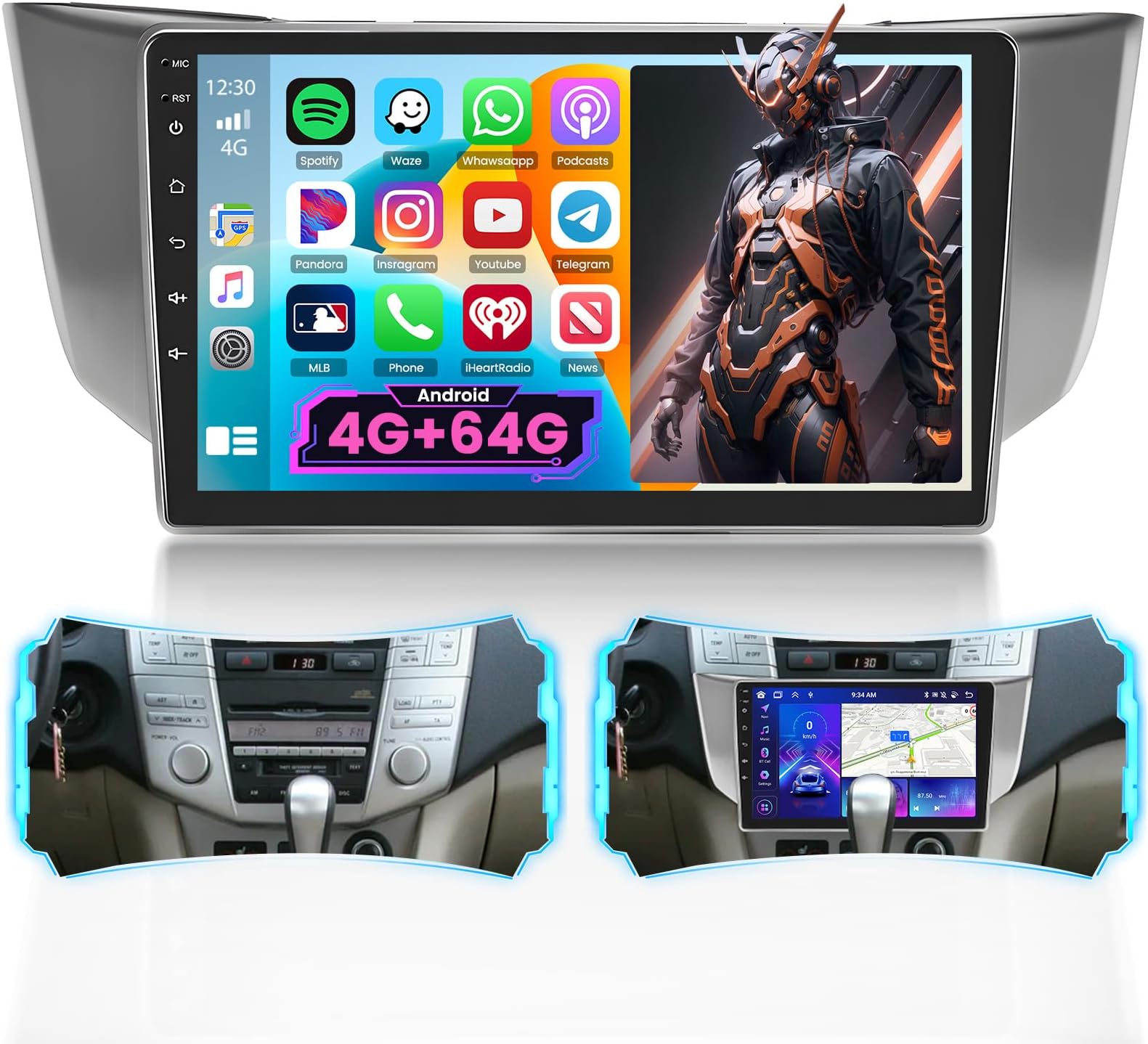 Amazon.com: [2G+64G] Android 13 Stereo for Lexus RX300 1998-2003 ...