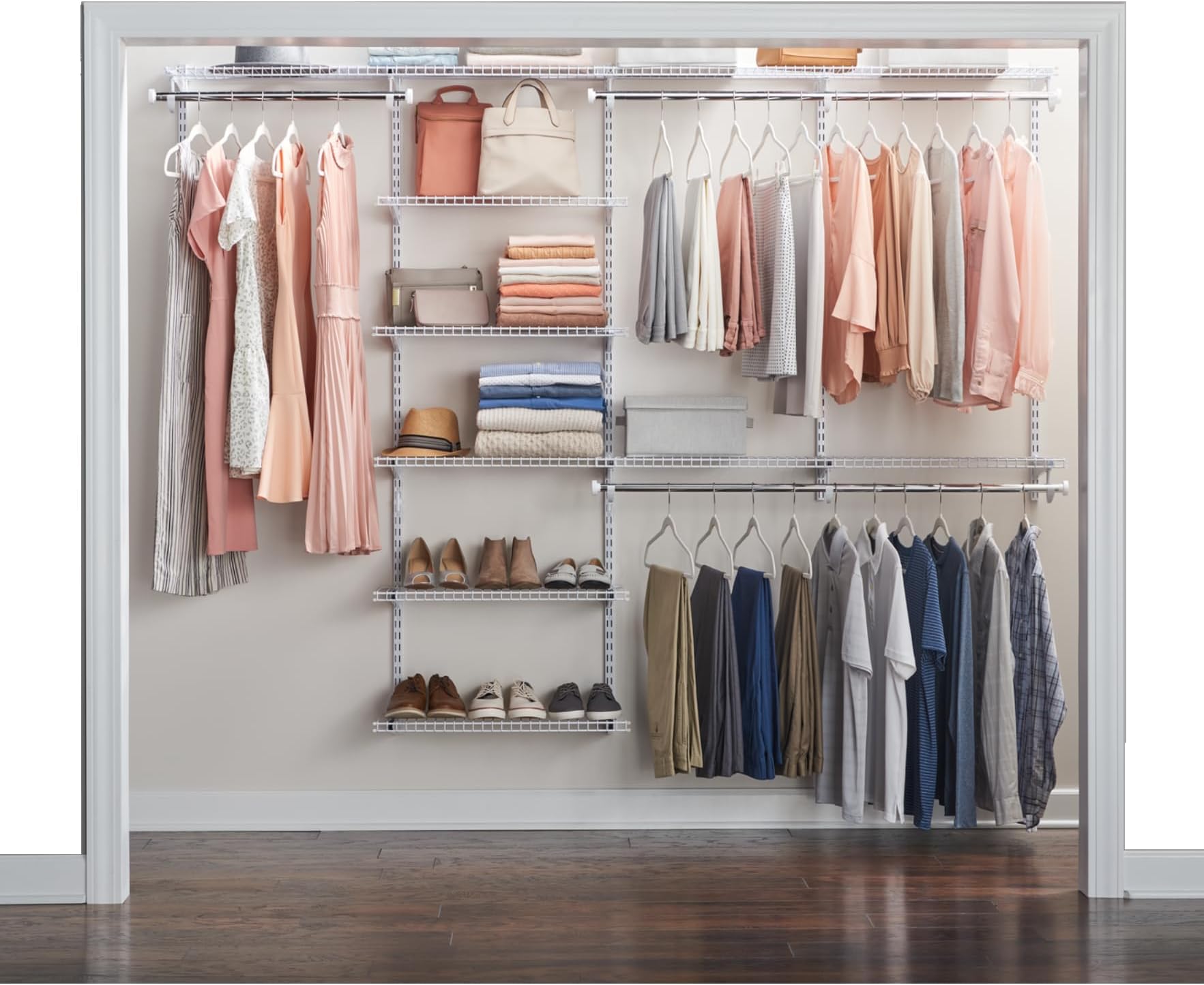 Amazon.com: ClosetMaid ShelfTrack Wire Closet Organizer System ...