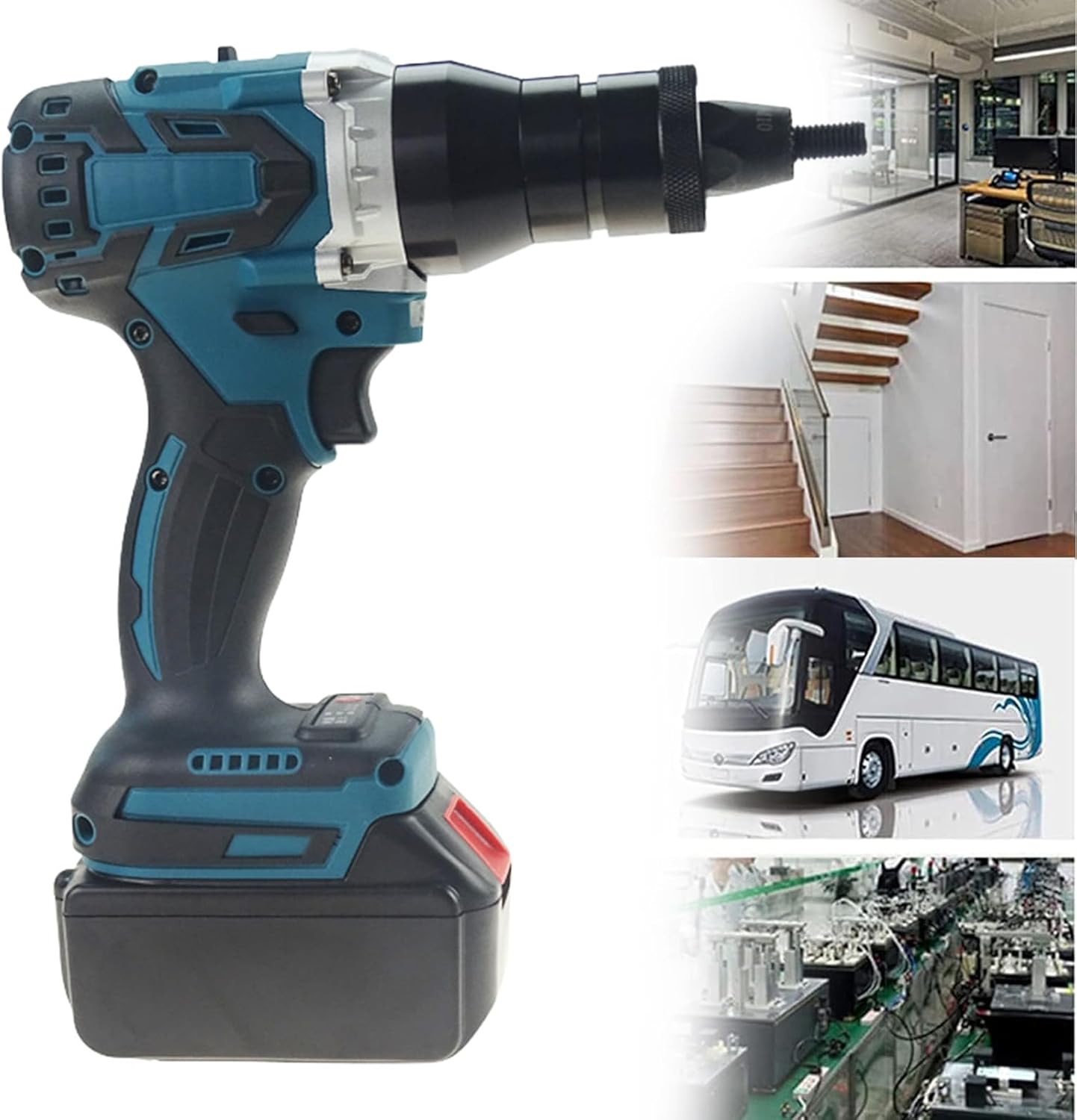 Amazon.com: Beachtiful Cordless Rivet Nut Tool, Portable 21V Electric ...