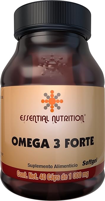 Essential Nutrition Omega 3 Forte 40 Cápsulas de 1000 mg : Amazon.com ...