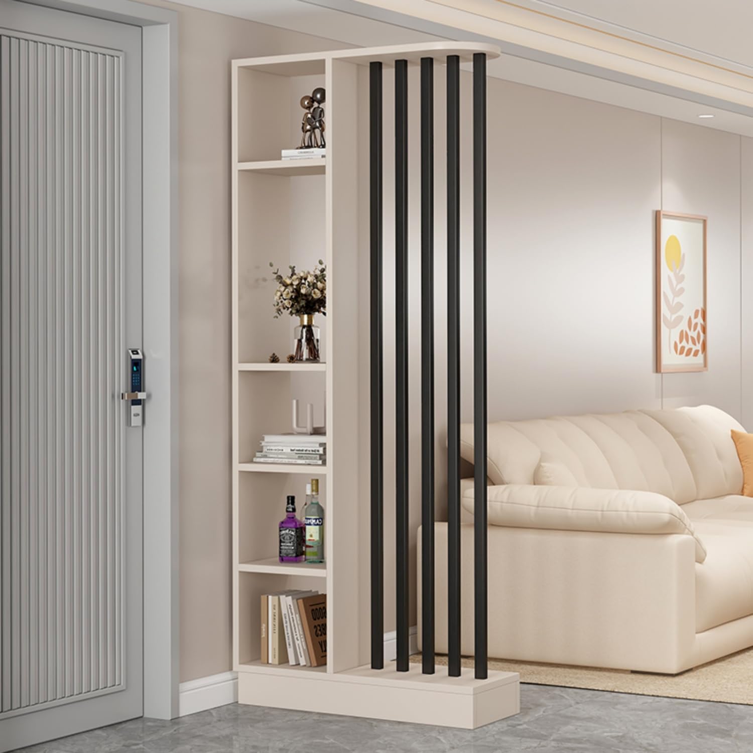 Amazon.com: Wall Room Divider, Storage Cabinet Display with Shelves ...