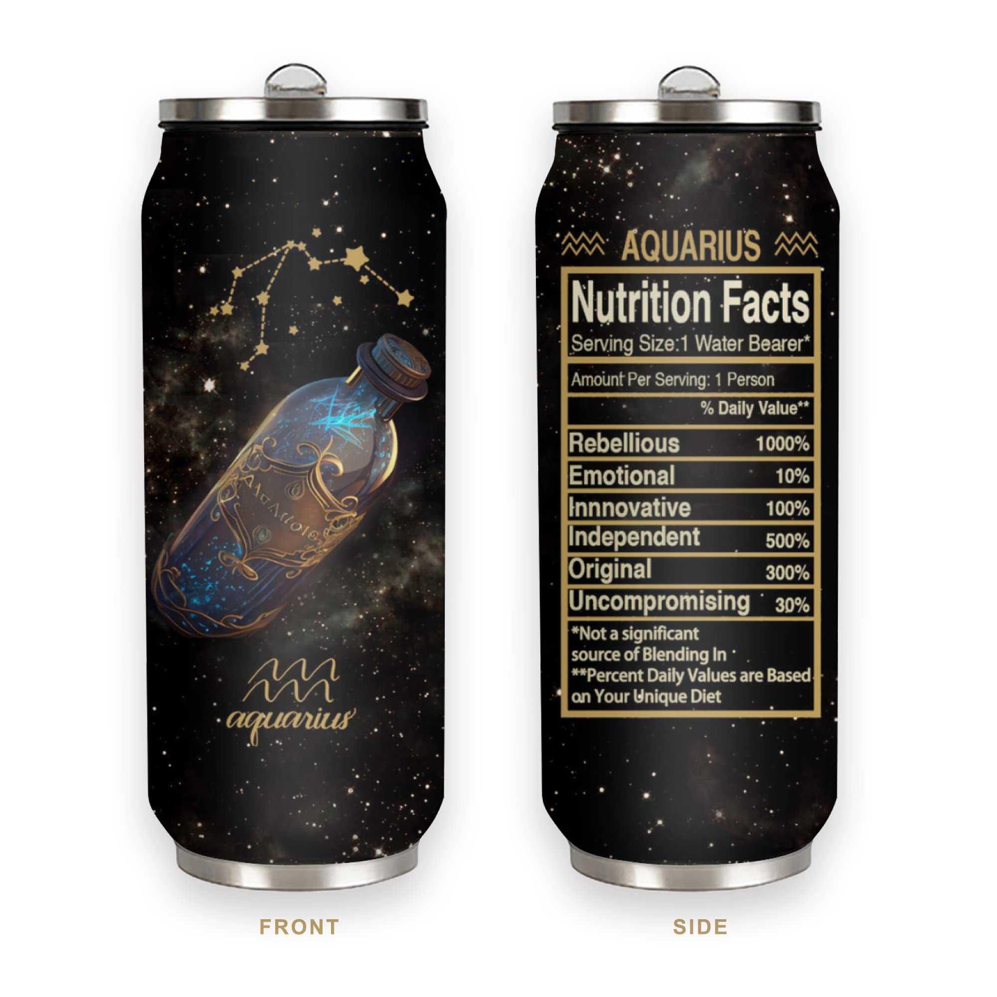 Amazon.com | Aquarius Constellation Tumbler Zodiac Gift Wine Cup ...