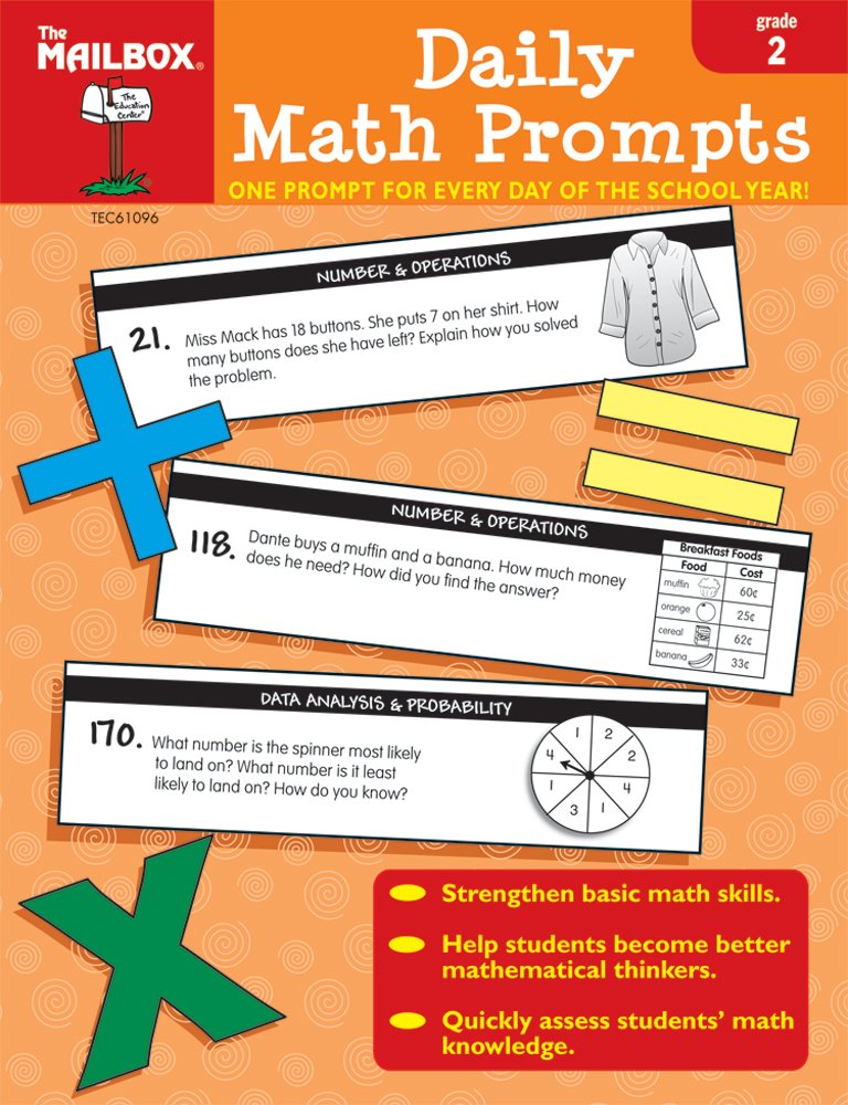 Daily Math Prompts (Gr. 2) by The Mailbox Books Staff (2007) Paperback ...