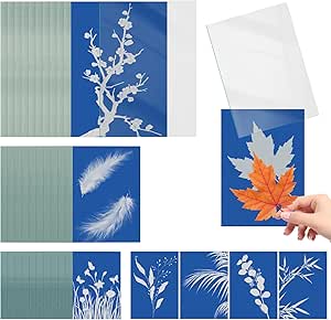 30 Sheet Cyanotype Printing Paper Kit, A4/A5/A6 High Sensitive Sun ...