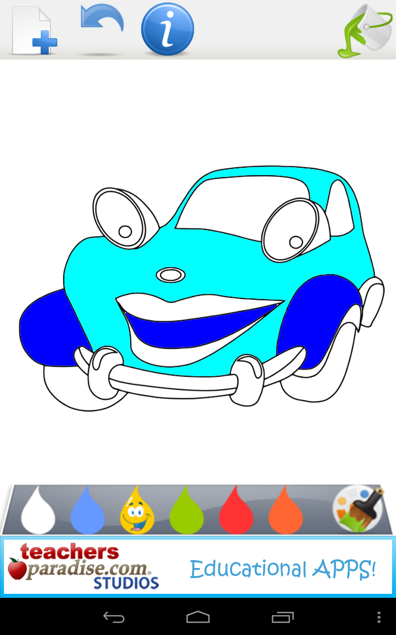 Kids Coloring Book Cartoon Cars! - App on Amazon Appstore