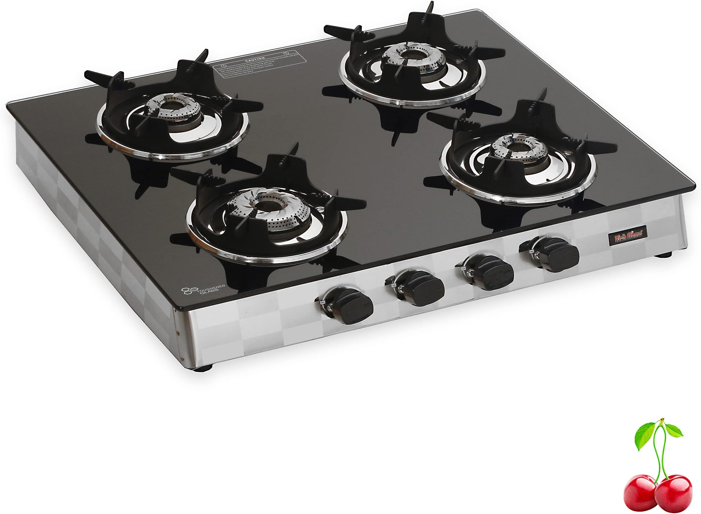 RICH FLAME Gas Stove 4 Burners | 2 Years Warranty, ISI Certified | Gas ...