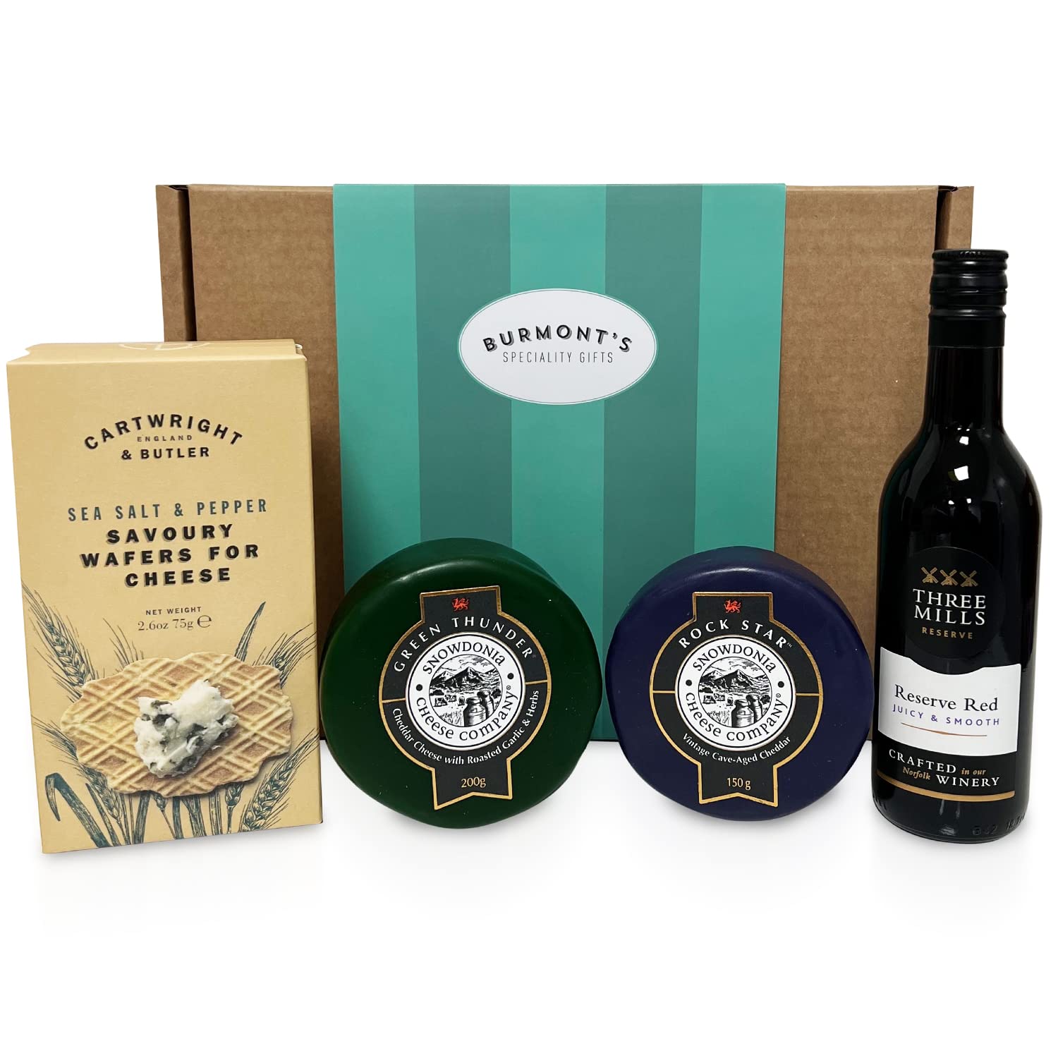 Buy Snowdonia Cheese & Wine Hamper - Rock Star Cave Aged & Green ...