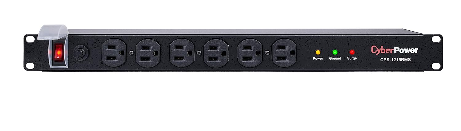 CyberPower CPS-1215RMS Rackmount PDU Power/Surge Strip - 12-Outlet 15A ...