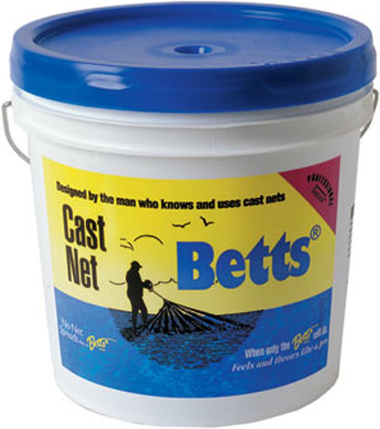 Amazon.com : Betts 18-6 Mullet Cast Net, Mono, 6-Feet, 1-Inch Mesh, 1.2 ...
