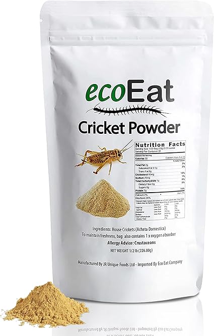 Amazon.com: ecoEat 100% Cricket Powder Flour 1/2lbs Bag High Protein ...