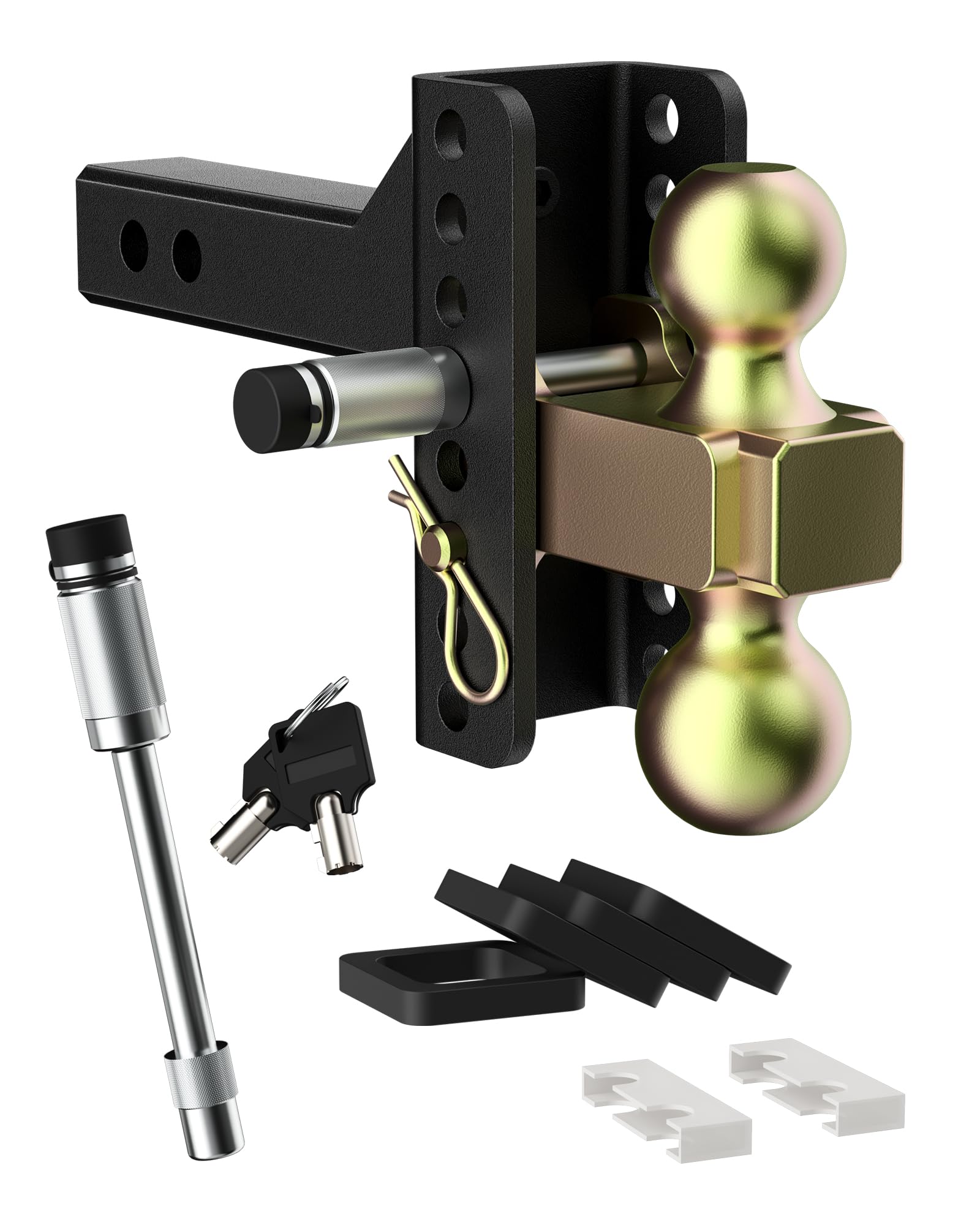 Snapklik.com : DEXSO Adjustable Trailer Hitch (Fits 2-Inch Receiver ...