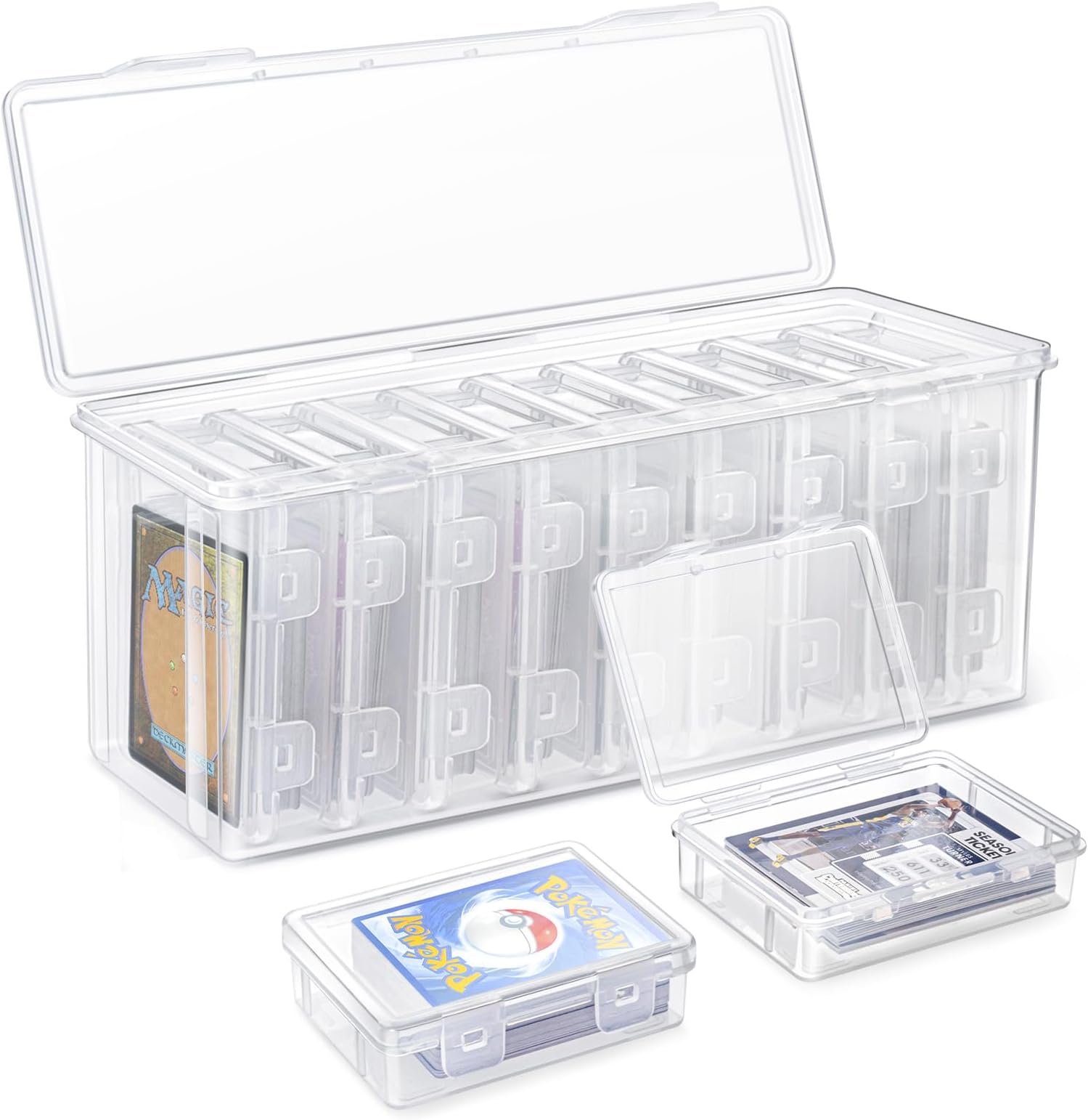 Amazon.com: RHCOM 6-Pack Card Case, Plastic Card Case for Trading Cards ...