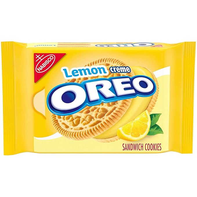 Amazon.com: OREO Lemon Creme Sandwich Cookies, 15.25 oz : Grocery ...