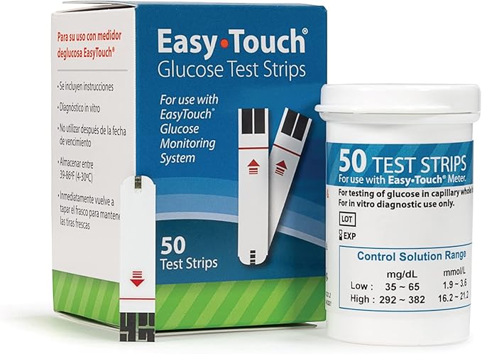 Amazon.com: Easy Touch Glucose Test Strips (50ct) : Health & Household